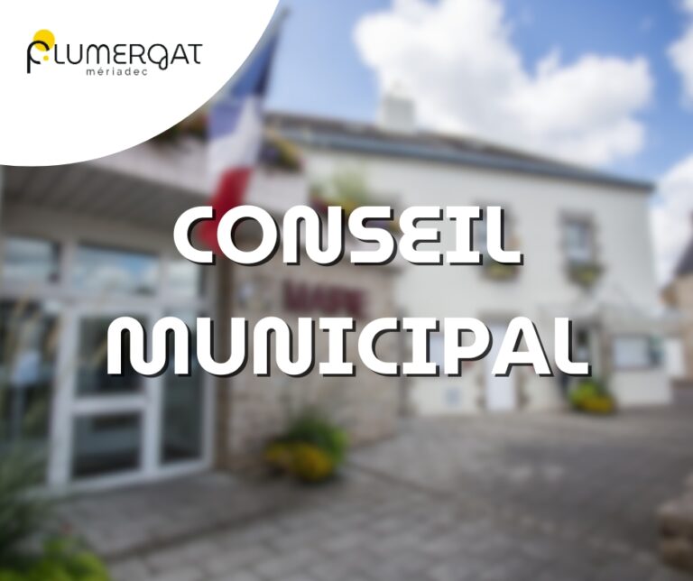 Conseil municipal - lundi 13 octobre 2025 - Plumergat